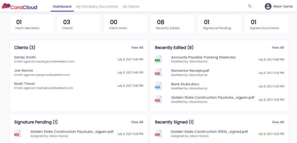 CoraCloud Release 2.3